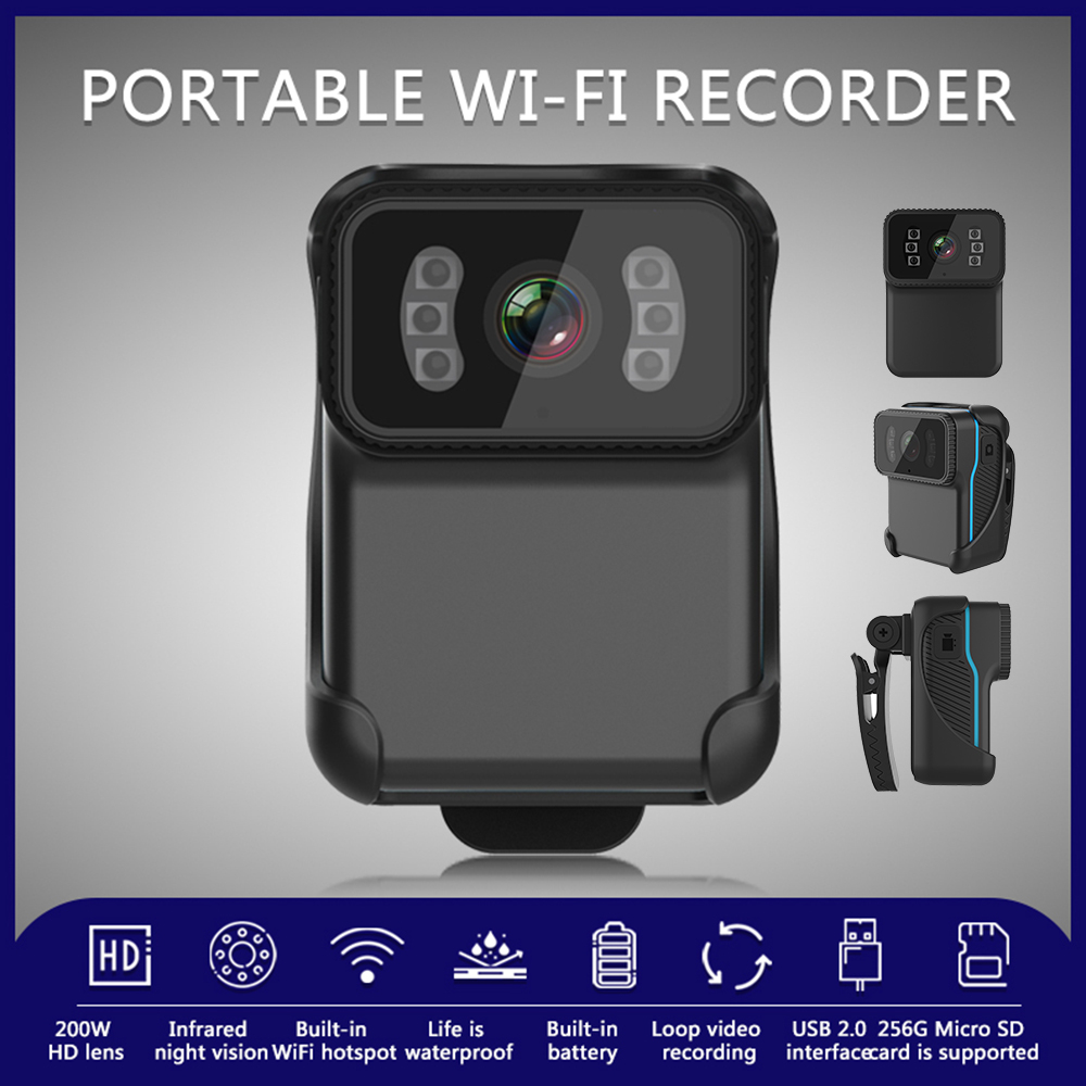 Wearable police on-site law enforcement recorder CCTV mini camera ...