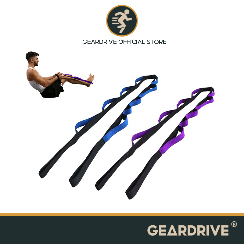 GEARDRIVE Women Fitness Stretch Out Yoga Strap With Flexible Loops (2M ...