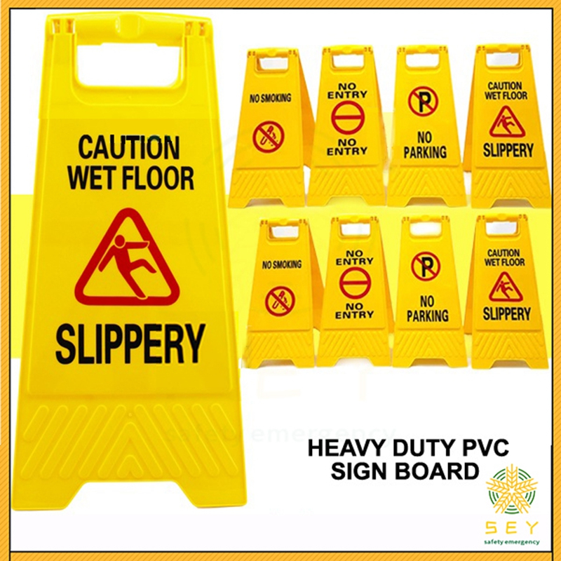 【SEY】SLIPPERY WET FLOOR CAUTION SIGN BOARD NO ENTRY SIGN BOARD NO ...
