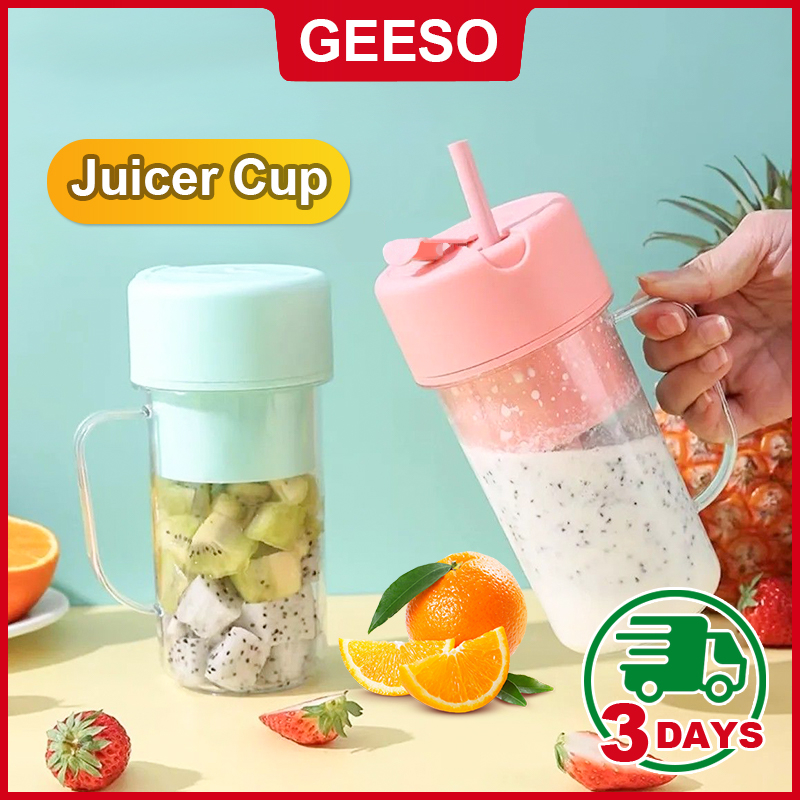 GEESO Juicer Blender Juice Juicer Cup With Straw Portable Juice Blender ...