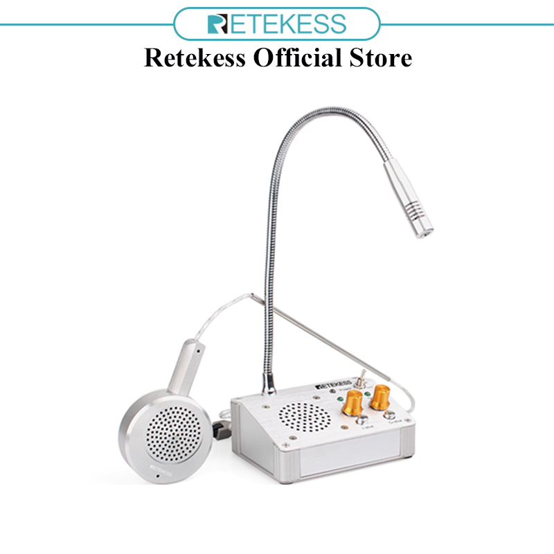 RETEKESS TW104 Window Speaker System Window Microphone And Speaker Bank Window Intercom Full ...