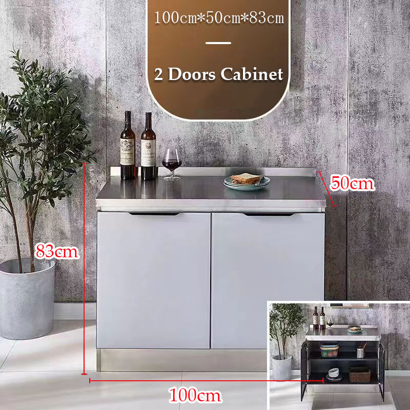 Ready Stock🔥 Stainless Steel Kitchen Storage Cabinet Sets kichen Sink ...