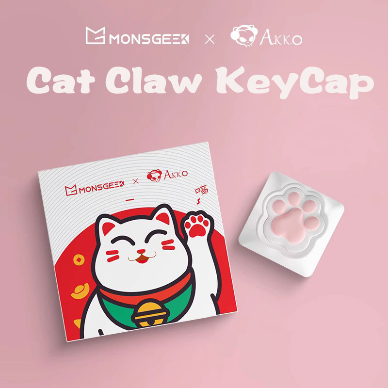 Akko Cute Cat Claw Key Hat Soft Silicone OME Profile Beauty Girl Heart ...