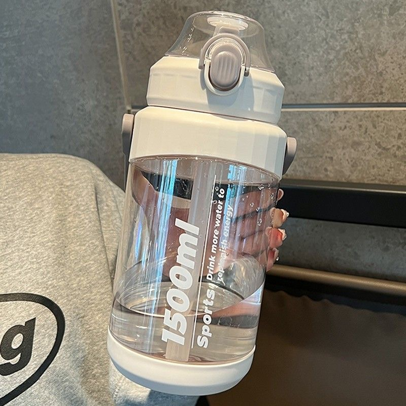 【OUWO】2000ML Large Capacity Water Bottle With Straw Water Cup For ...