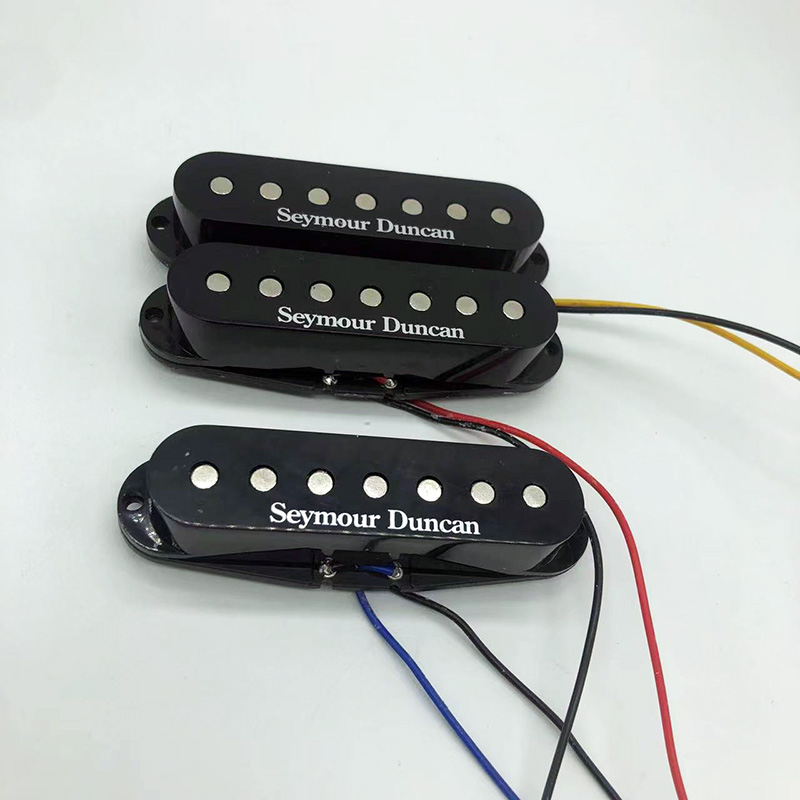 Seymour Duncan Pickup Alnico Single-Coil Black SSL-1 Pickups Bridge ...