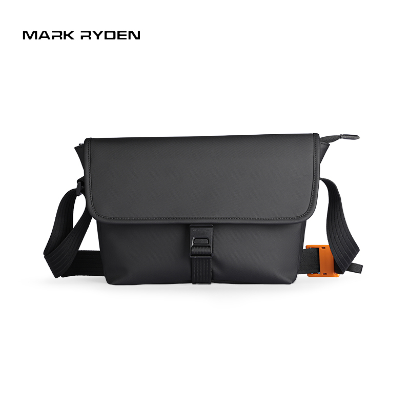 Mark Ryden Men's Messenger Bag Splash Proof Messenger Bag Black Sling ...