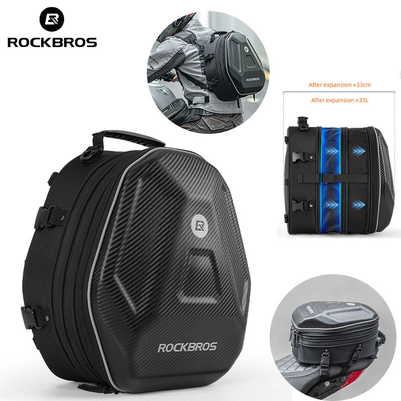 【MY Delivery】ROCKBROS Motocycle Tail Bag Motocycle Helmet Box ...