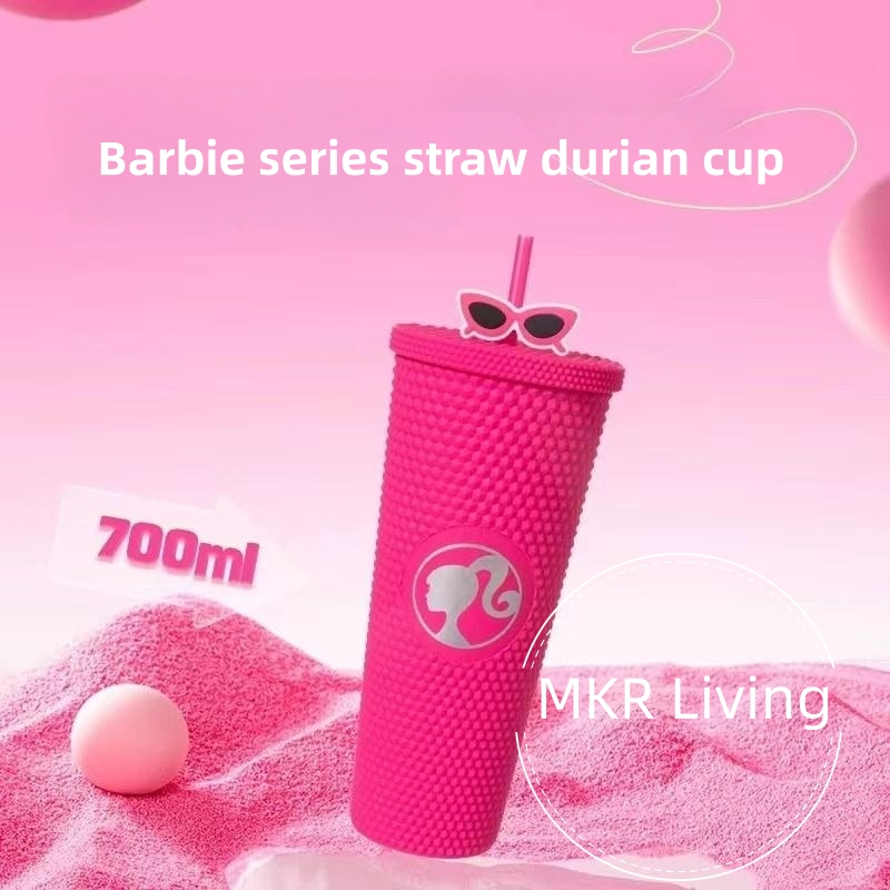 Miniso MINISO Premium Product Barbie Series Durian Straw Cup 700ml Cute ...