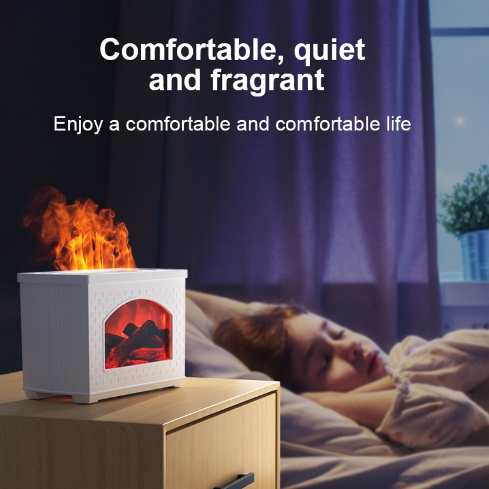 Fireplace Flame Air Humidifier Simulation Aromatherapy Diffuser home ...
