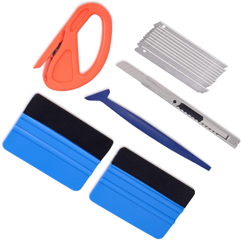 Car Window Tinting Tools Wrapping Tool Kit Vinyl Felt Squeegee Glass ...