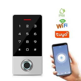 TF1 IP68 Waterproof WIFI TUYA APP Biometric Fingerprint Access Controller Metal RFID Card ...
