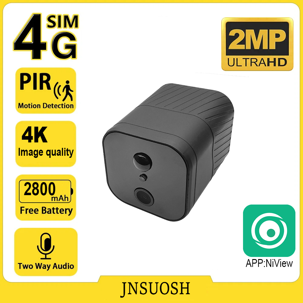 Small 4G SIM Card Camera Mini 1080P Outdoor Waterproof Home Conference ...