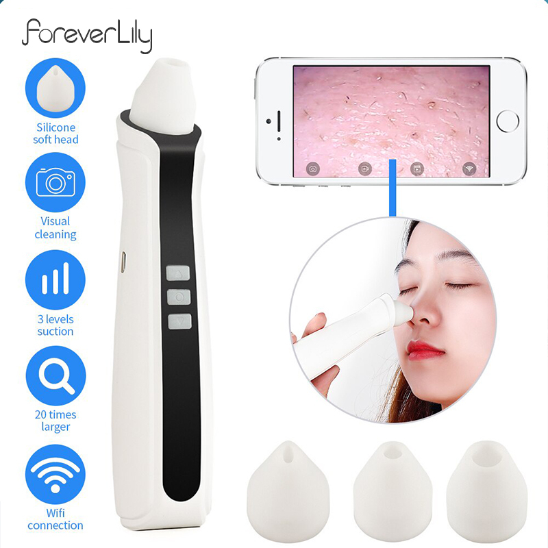 ForeverLily USB Rechargeable Visual Blackhead Remover Facial Pores ...