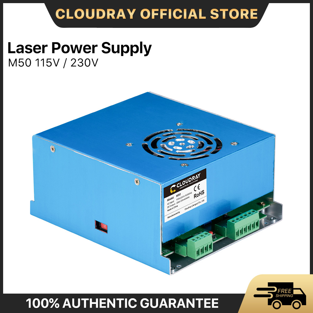 Cloudray 50W CO2 Laser Power Supply 3A Output for 45-50W Laser tube CO2 ...