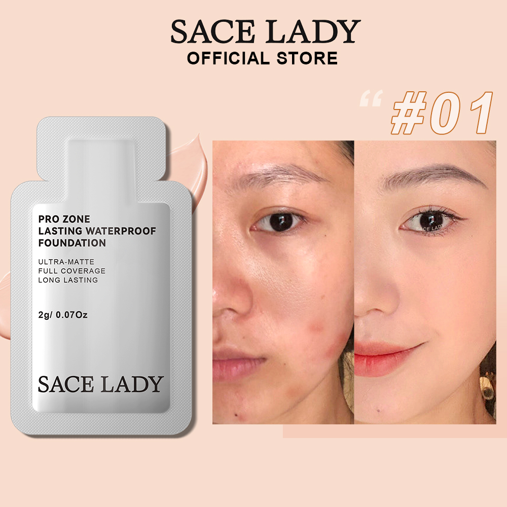 SACE LADY Oil-control Foundation Sample Lasting Waterproof Face ...