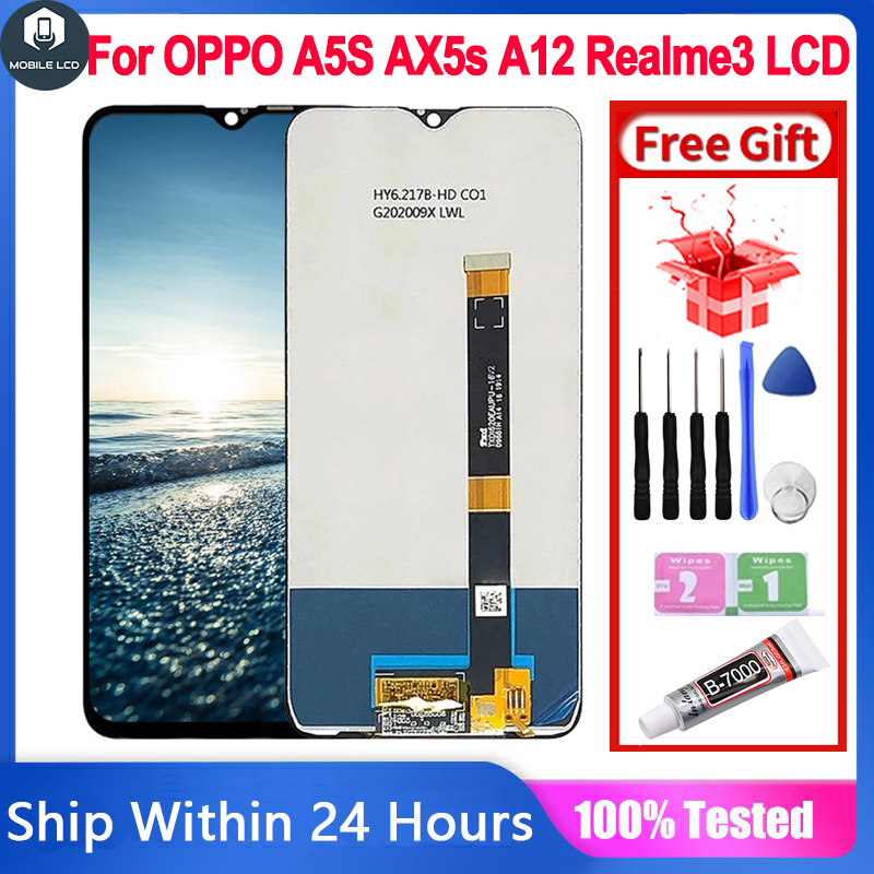 6.2" Original LCD With Frame For OPPO A5S Ax5s A7 AX7 A7n A11K A12 A12s ...