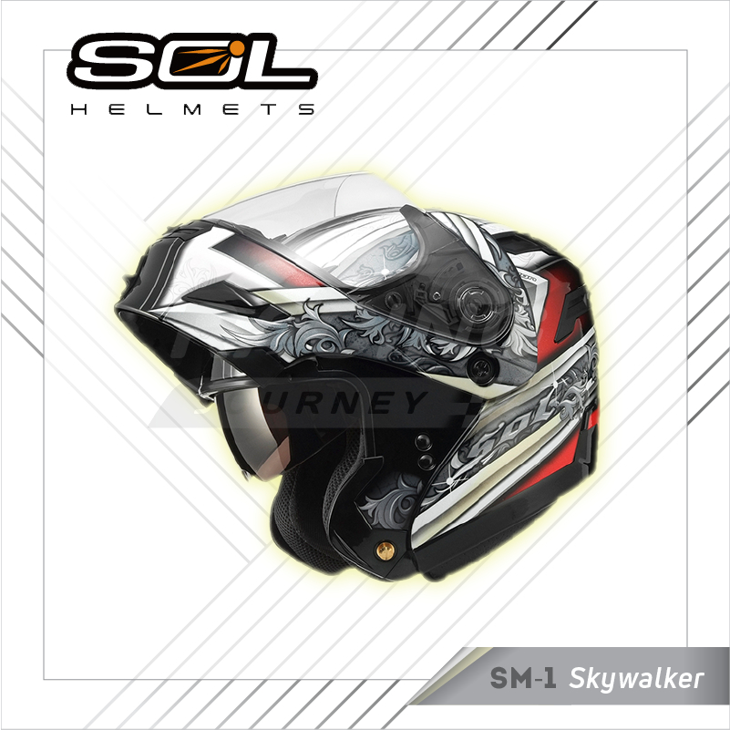 DOT Helmet Flip Up / Modular SM-1 SKYWALKER - SOL HELMET Exclusive Distributor | Shopee Malaysia