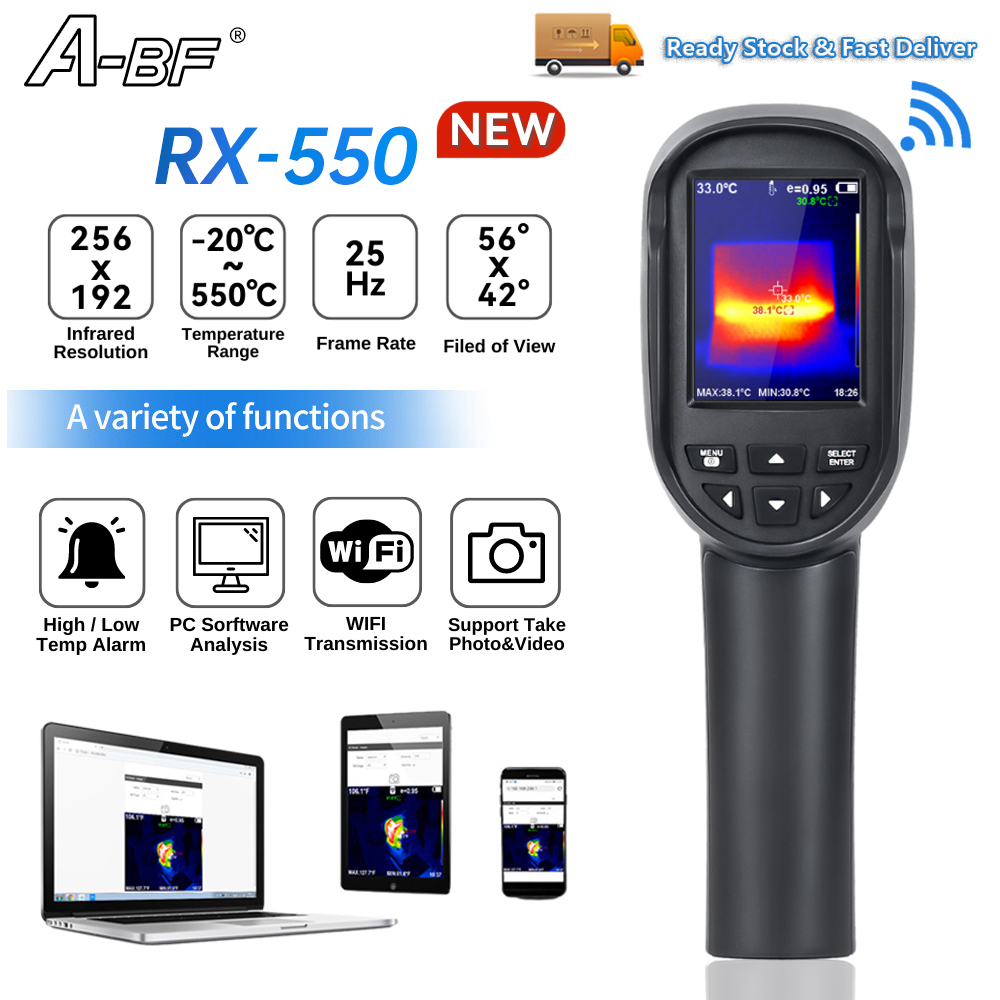 A-BF Infrared Thermal Imager RX-550 256*192 Pixels WIFI Transmission ...
