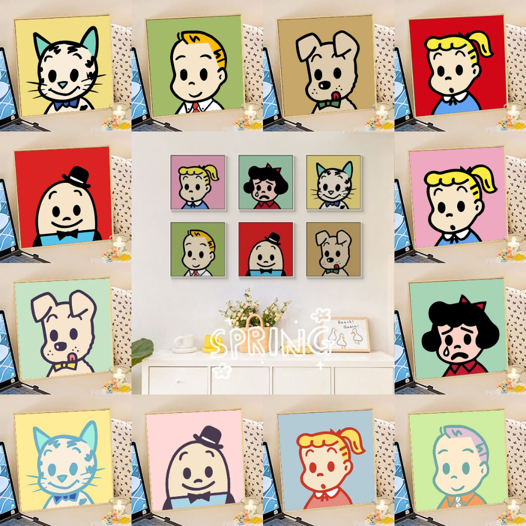 DROFE-20x20cm with frame/Paint By Number/Harada Osamu/Jack/Jill/Betty ...