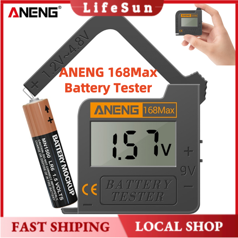 [LOCAL LIFE] ANENG 168Max Digital Battery Capacity Tester Check AAA AA ...