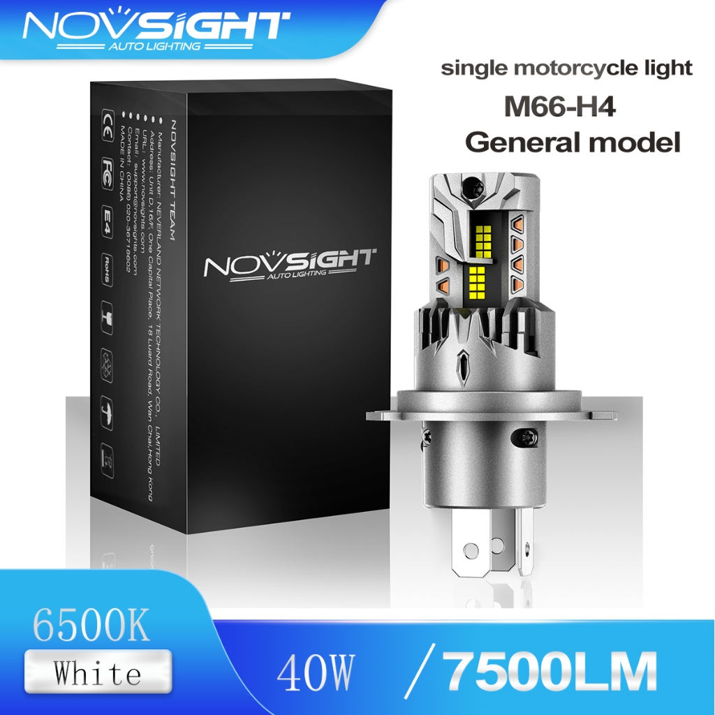 Novsight M66 H4 LED motorcycle headlight Mini Designed LED Headlight ...