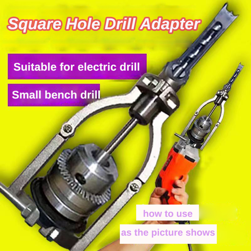 Square Hole Drill Bit Adapter for Bench Drill or Hand Drill Hand ...