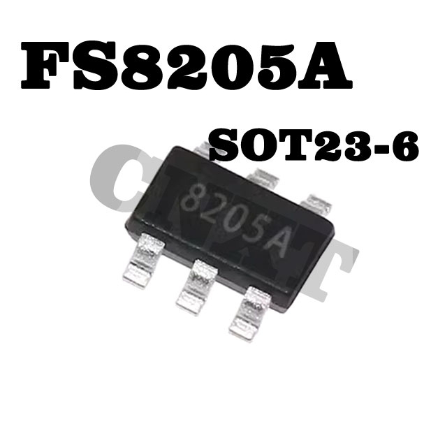 50pcs/lot FS8205 FS8205A 8205A Lithium Battery Protection IC SOT23-6 Circuit Chip | Shopee Malaysia
