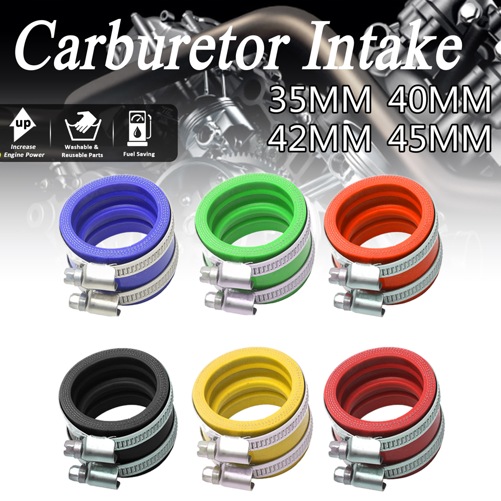 Motorcycle Carburetor Rubber Adapter 35mm/40mm/42mm/45mm Inlet Pipe ...