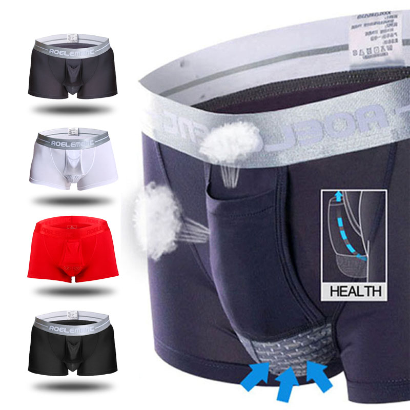 Underwear Men Black Patent Leather Boxers Shorts Man Low Waist Capsule ...