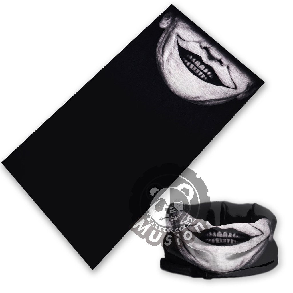 Musion Joker Mask Sun Protection Topeng Joker Rider Neck Mask Elastic ...