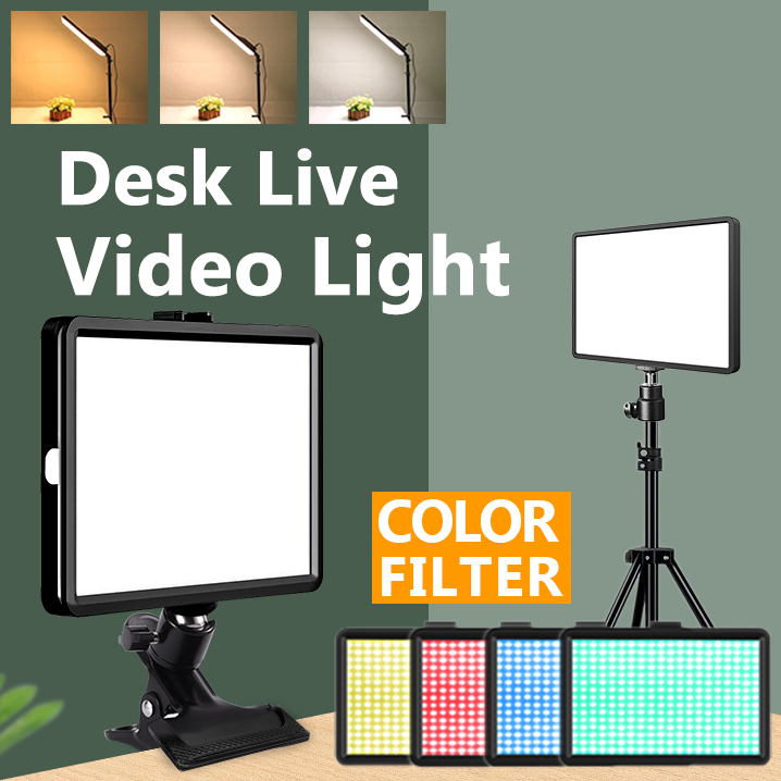 Fill Light Live Meeting Photography Lamp Phone Clip USB Desk LED Studio ...