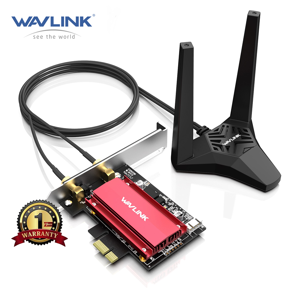 WAVLINK AX3000 Wi-Fi 6E Wireless Network Card For PC Wifi Adapter Tri ...