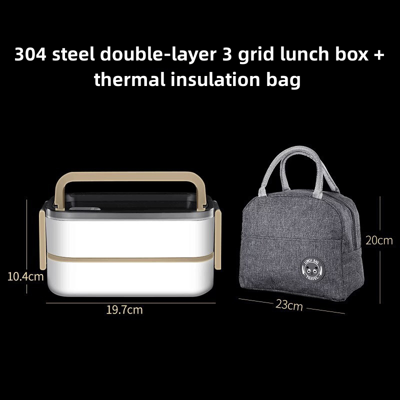 Food Storage Insulation Lunch Box + Insulation Bag [304] Fresh Lunch ...