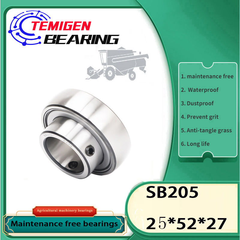 WZZG Temigen 1PCS maintenance-free outer spherical bearing SB205 25*52 ...