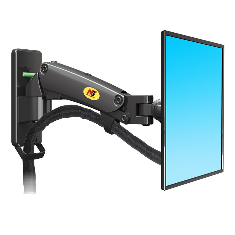 17-27" Gas Spring Full Motion TV Wall Mount LCD LED Monitor Holder ...