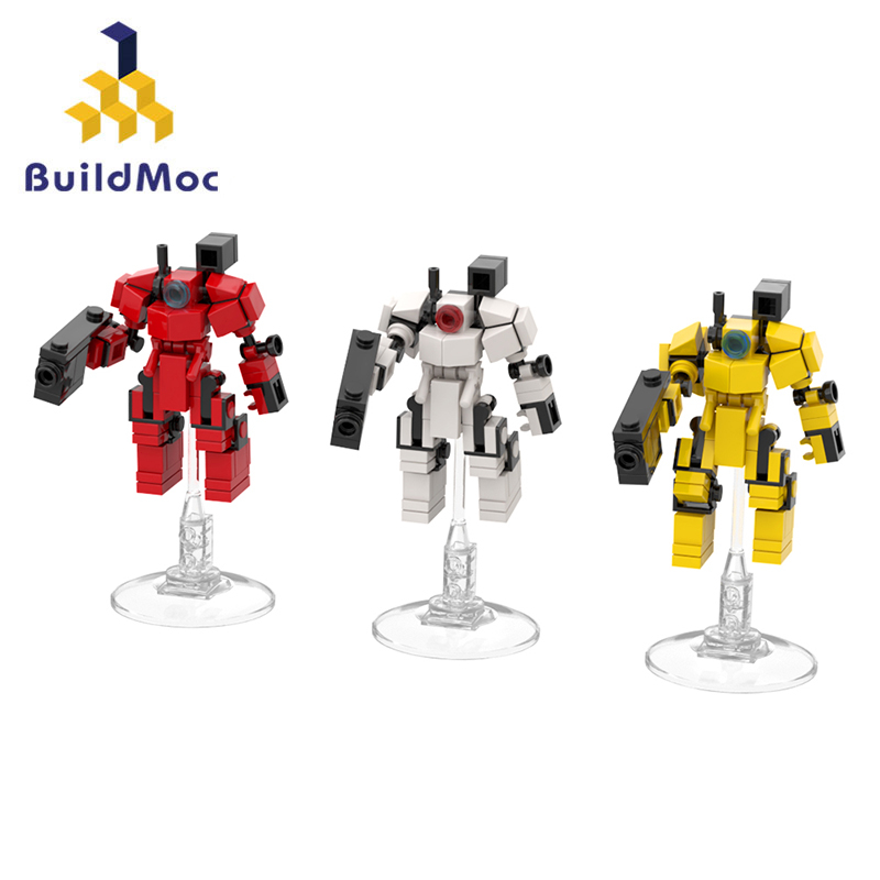 Buildmoc 3in1 Mini Mech robot model Building Blocks Assembly ...