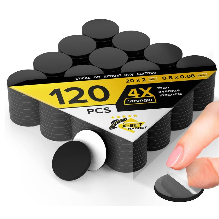 Magnetic Squares, 30 Pieces Adhesive Magnet Squares with 3M Strong ...