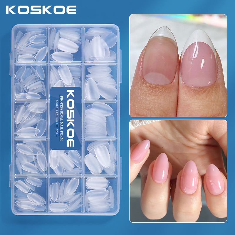 300Pcs/box Full Short Nail Tips Full Coverage Press on Nail Fake nails ...
