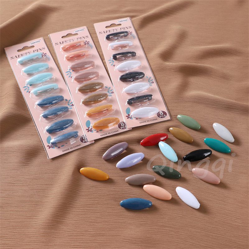 4/8PCS/Pack Safety Hijab Brooch Muslim Scarf Pins Classical Hijabs Clip ...