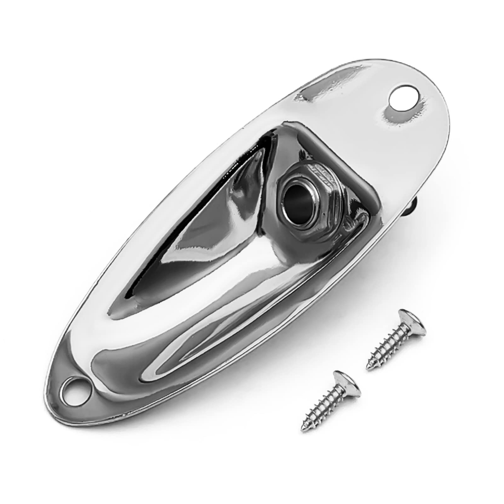 Guitar Input Jack Socket Plate Output Loaded Boat Style 1/4 Inch for ...