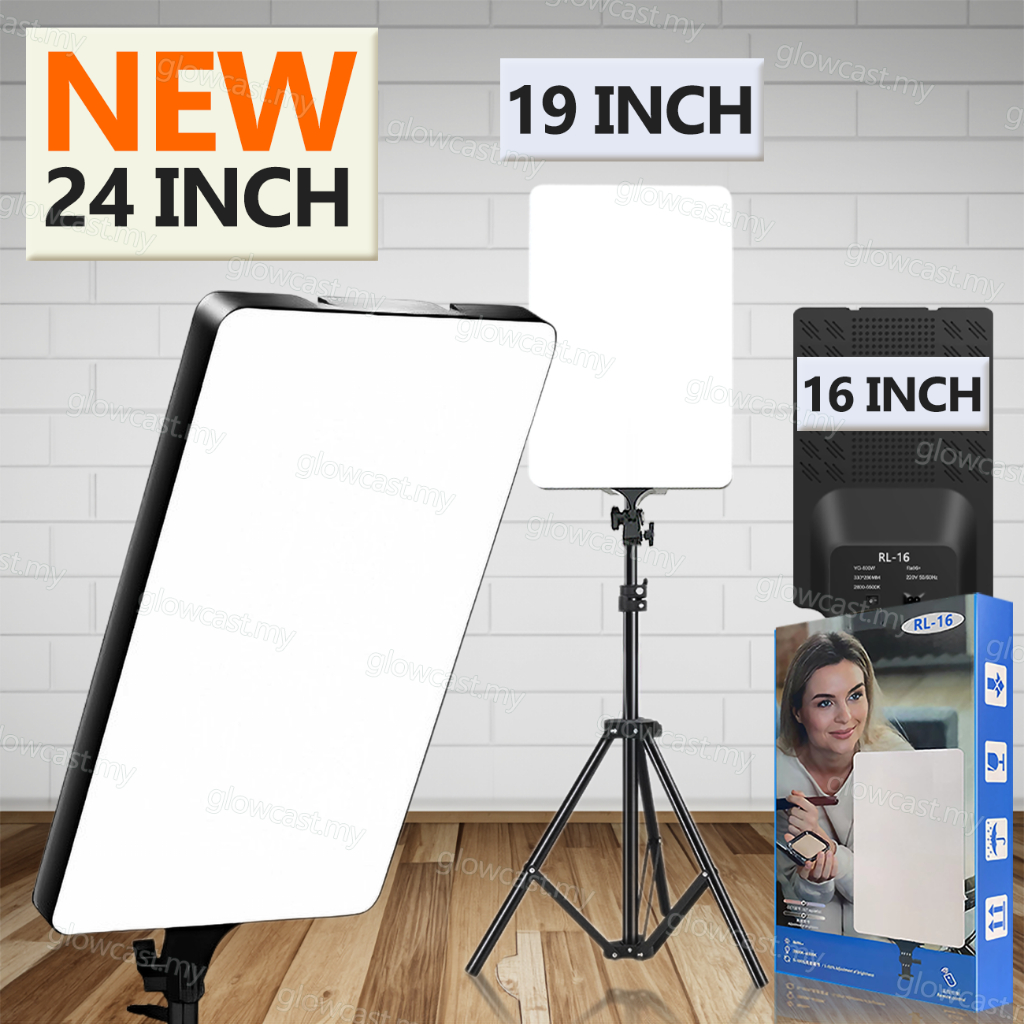 16/19/24 inch Video Fill Light Studio Pro Lighting Live Stand Tripod ...