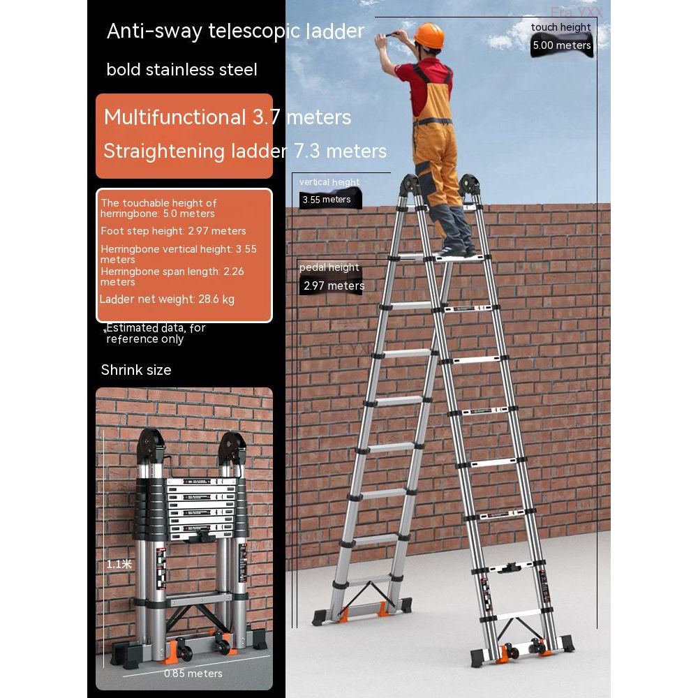 8m Ladder Telescopic Ladder Herringbone Ladder Lifting Engineering ...