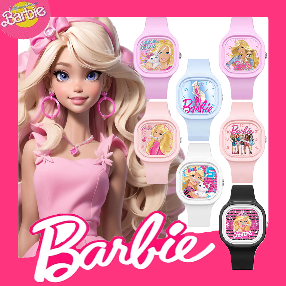 Barbie Princess Kid's Waterproof Watches Barbie Pink Girls Boys ...