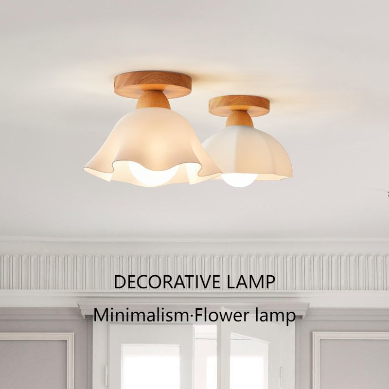 Ceiling Lamp Japanese Style Light Log Small Ceiling Light, Hallway ...