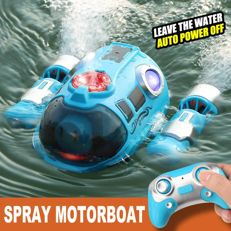 Remote Control RC Submarine Motorboat RC Boat With Spray Light ...