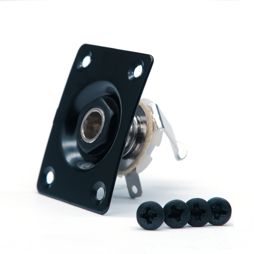 harpfeas Metal 1/4 Output Jack Plate Input Jack Socket for Tele SG ...
