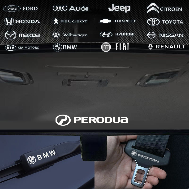 3D Car Perodua Proton Toyota Honda Metal Car Label Center Console Label ...