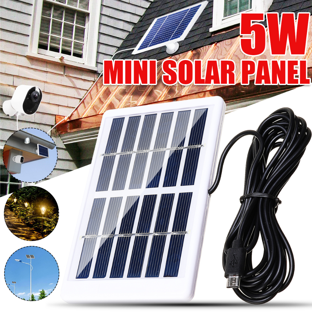 Mini Micro USB Solar panel 5W 6V Mono Solar Cell Panel Power Module ...