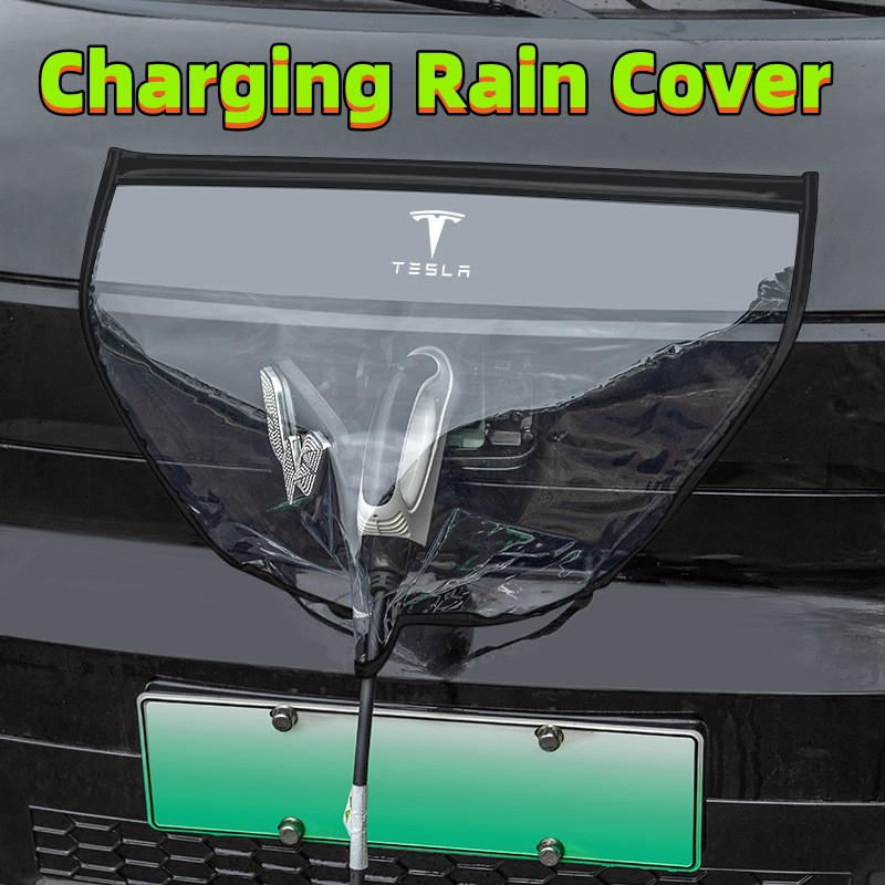 Car Charging Rain Cover Charging Port Protective Cover Charging Gun ...