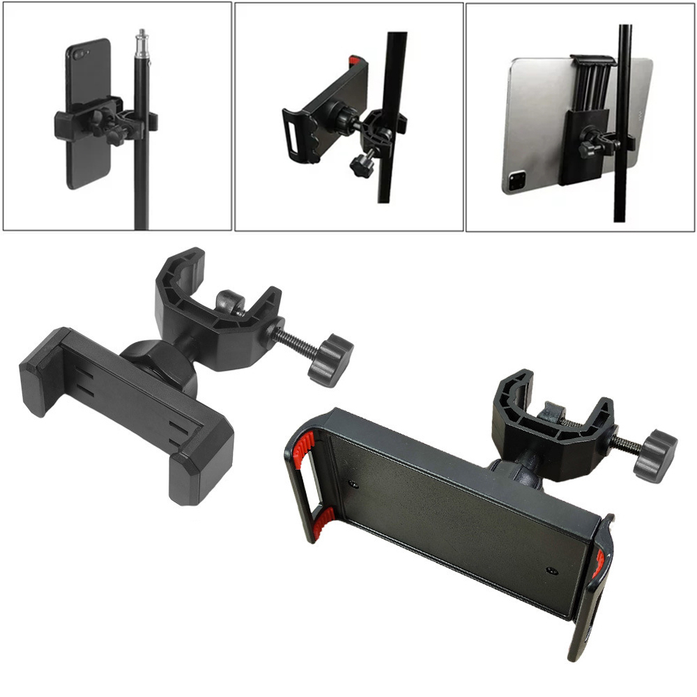 Universal Microphone Stand Mount Holder/Adjustable/For Cellphone And ...